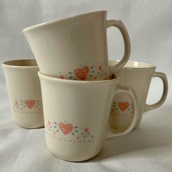Corningware | Dining | Vintage Corning Corelle Forever Yourspink Hearts ...